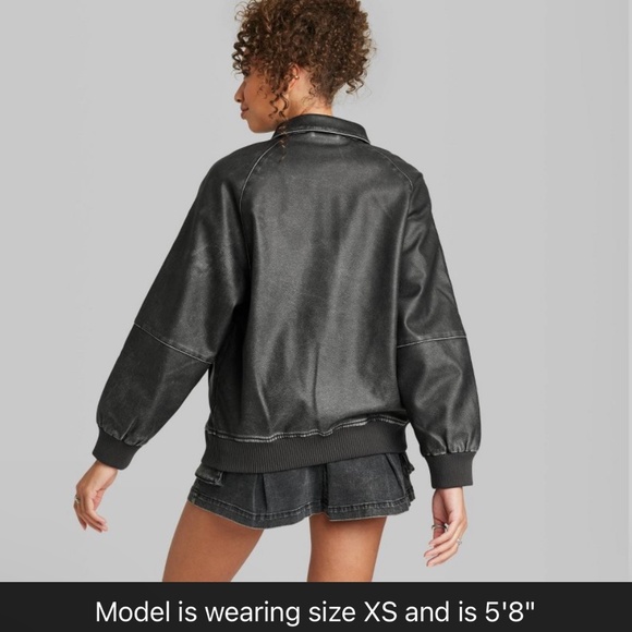 wild fable | Jackets & Coats | Wild Fables Womens Distressed Faux ...